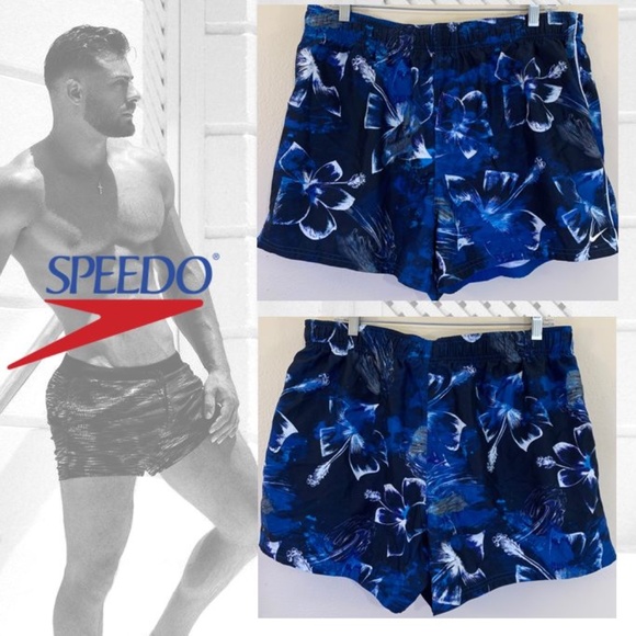 Speedo | Swim | Speedo Floral Swim Trunks Xl 0 Polyester Fully Lined ...